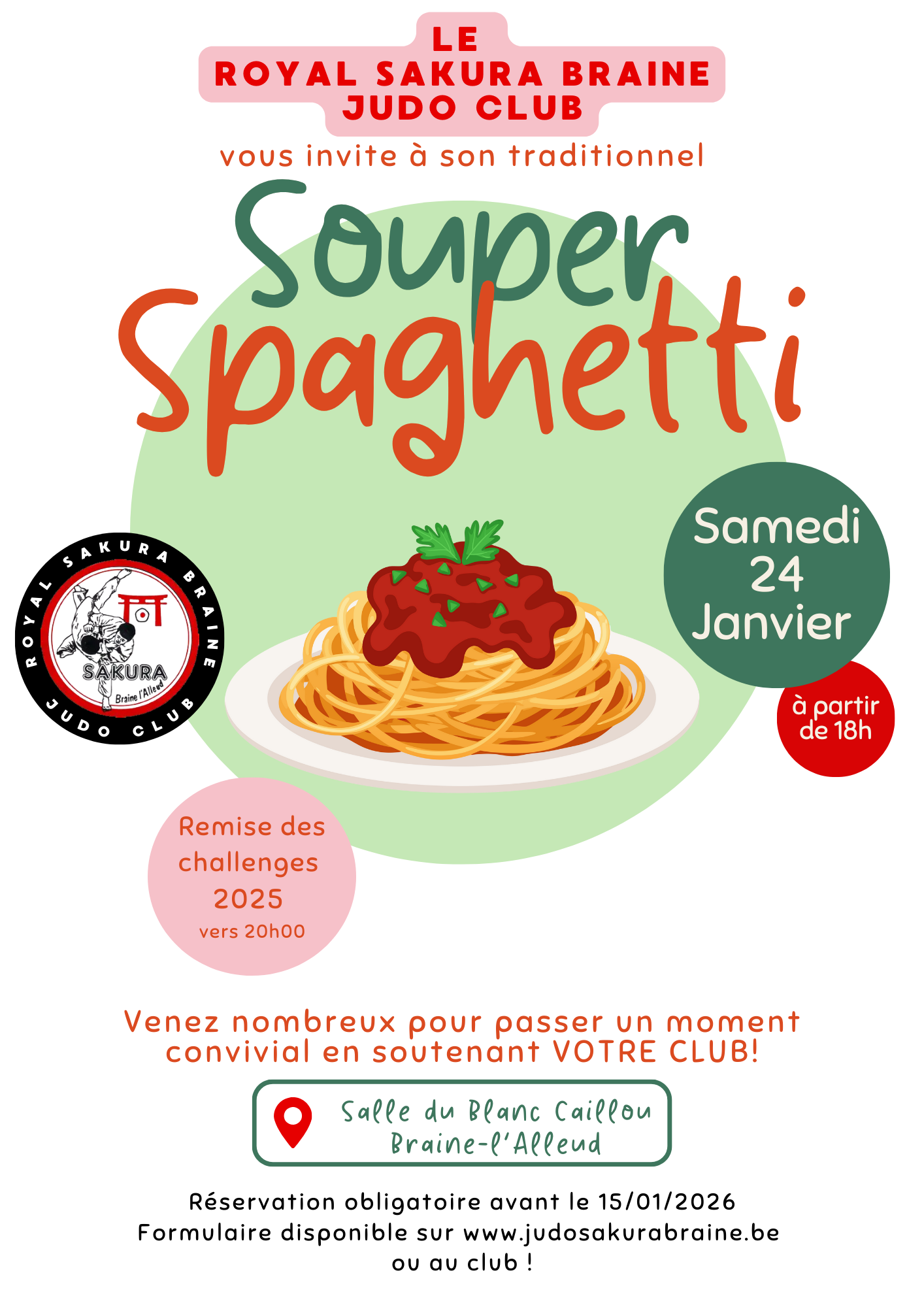Souper Spaghetti & Remise des challenges 2025 – ROYAL SAKURA BRAINE ...